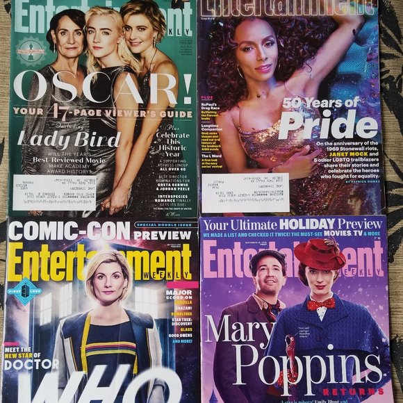 Entertainment Weekly | Accents | Entertainment Weekly Lot 4 Issues Lady ...